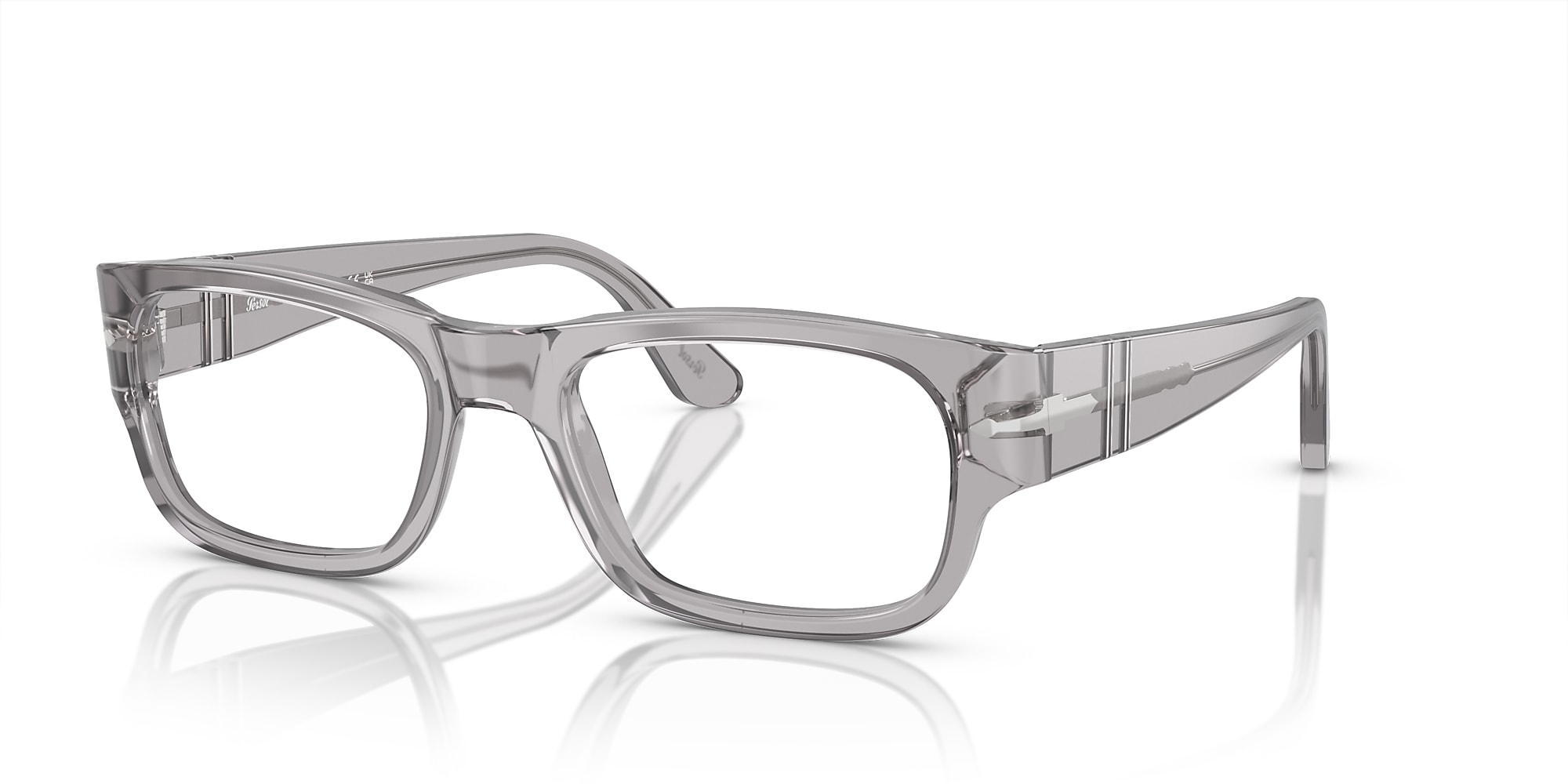 Persol PO3324V Eyeglasses in Transparent Grey | Persol® Persol USA