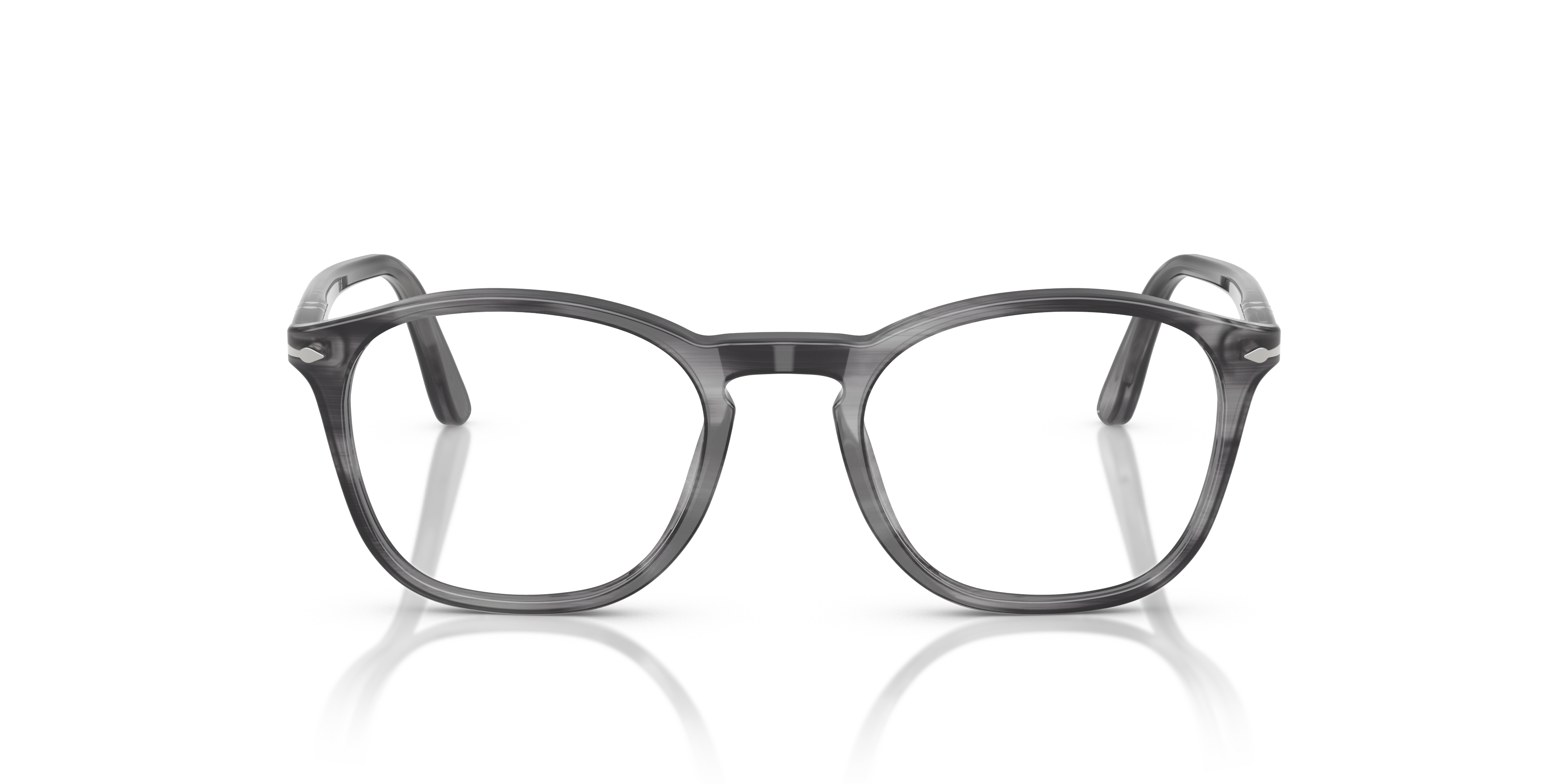 Persol PO3007V Eyeglasses in Striped Grey | Persol® Persol USA