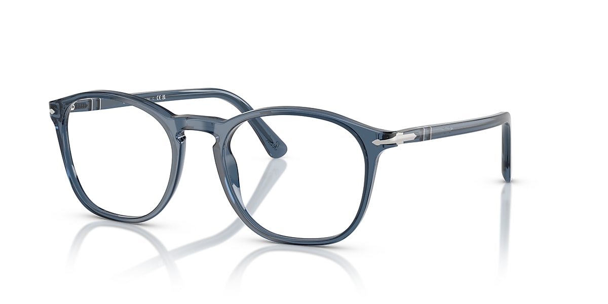 Persol PO3007VM Eyeglasses in Transparent Denim Blue | Persol® Persol USA