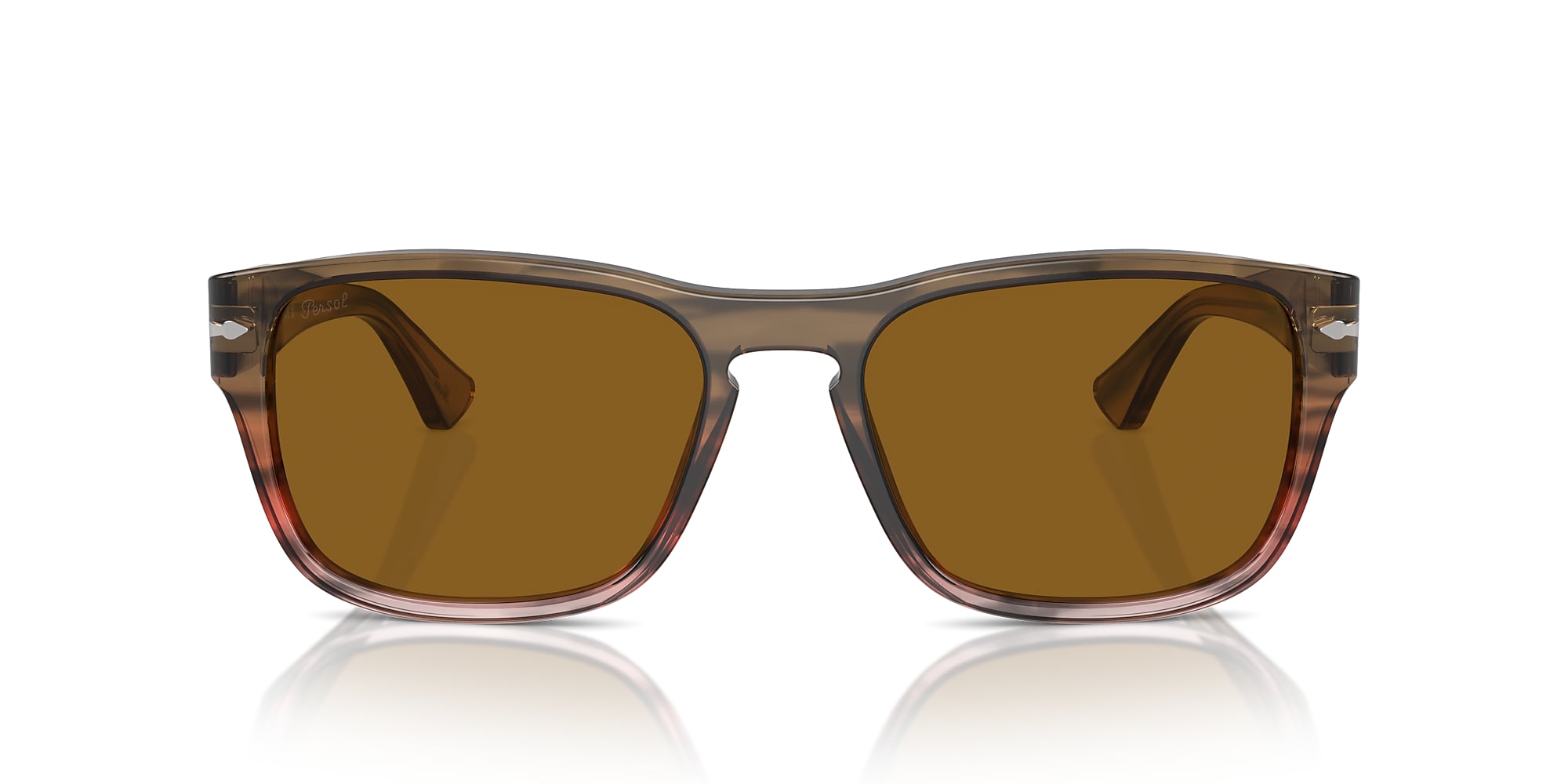 Persol PO3341S Sunglasses in Striped Brown Gradient Red | Persol ...