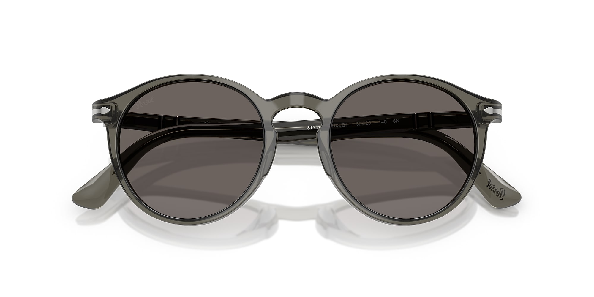 Persol PO3171S Sunglasses in Taupe Grey Transparent | Persol® Persol USA