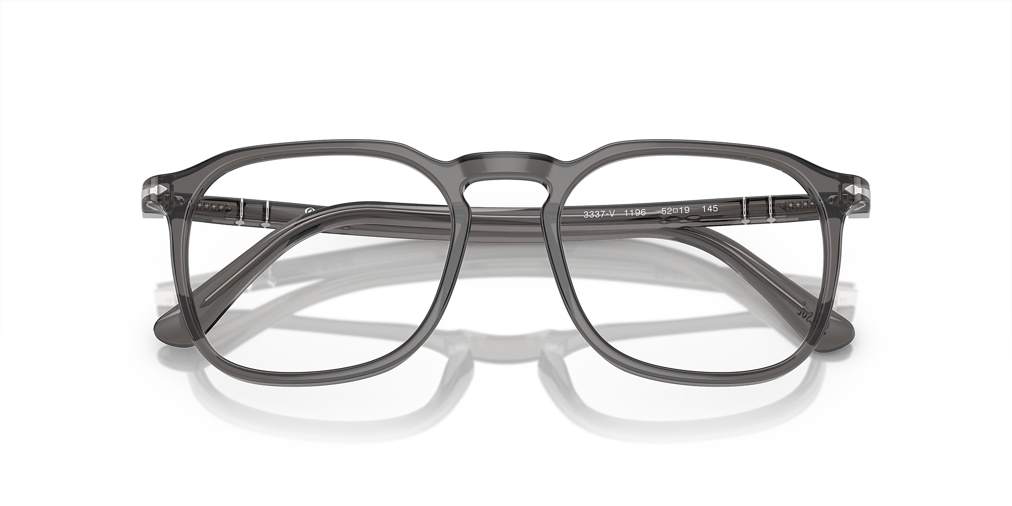 Persol PO3337V Eyeglasses in Transparent Grey | Persol® Persol USA