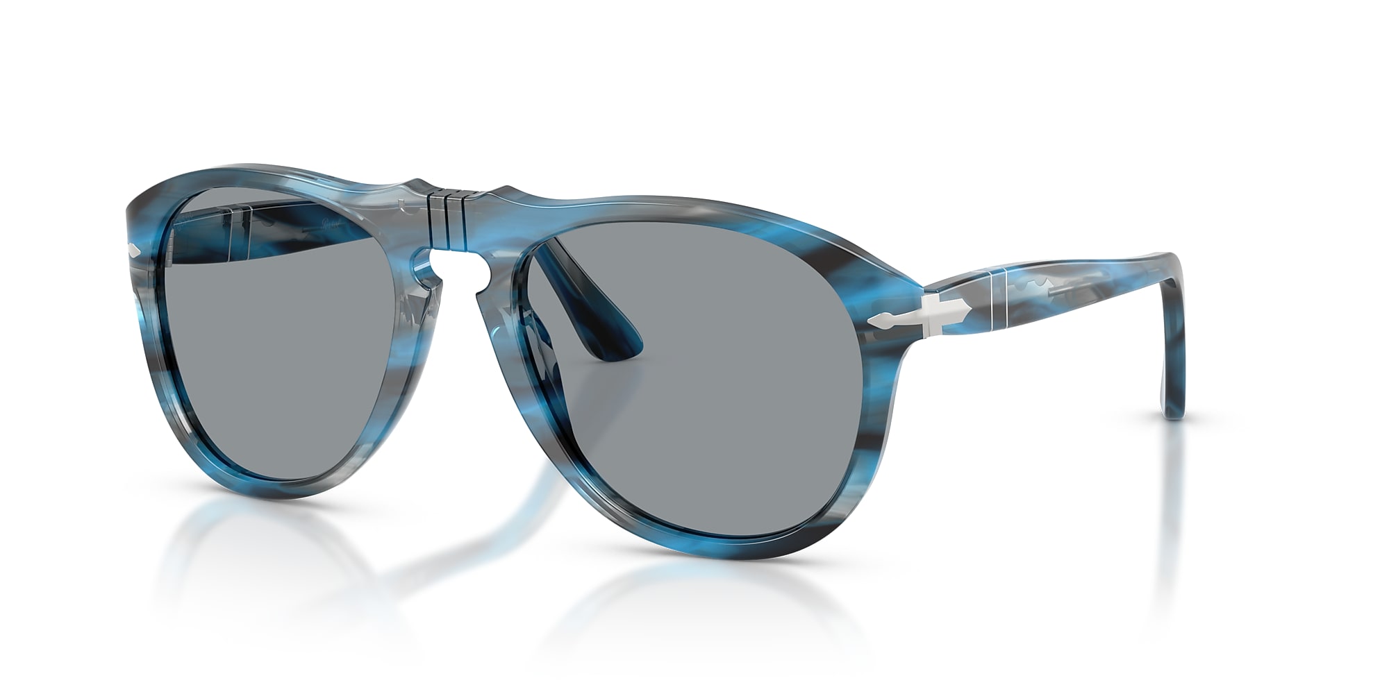 Persol 649 - Original Sunglasses in Striped Blue And Grey | Persol ...