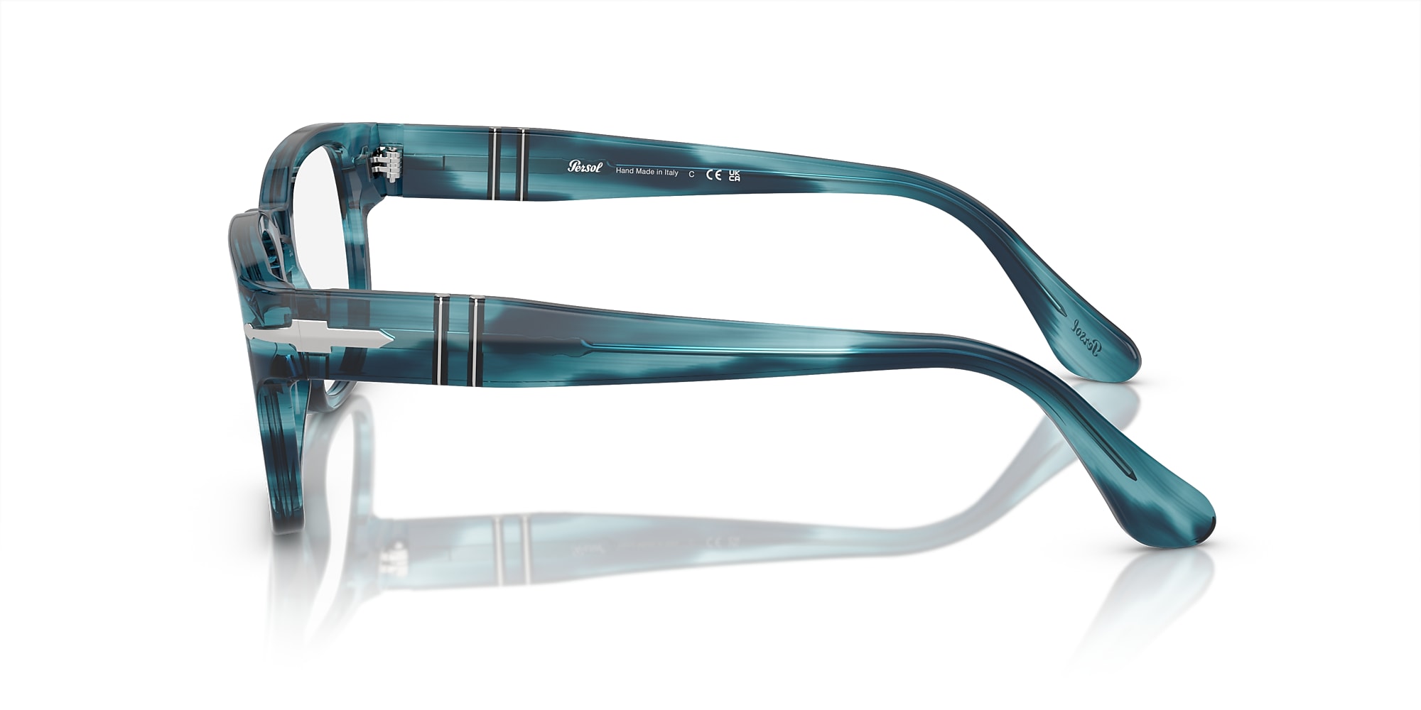 Persol PO3334V Eyeglasses in Striped Blue | Persol® Persol USA