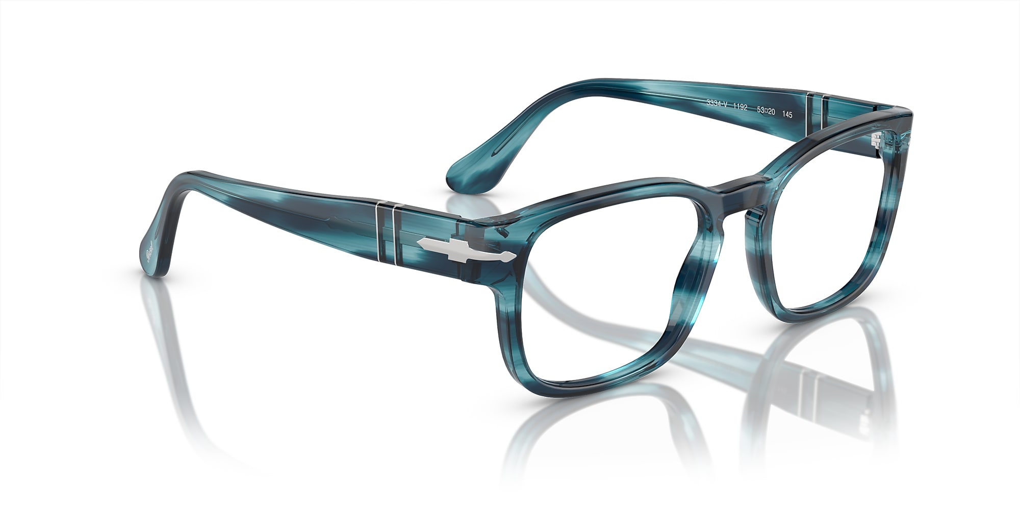 Persol PO3334V Eyeglasses in Striped Blue | Persol® Persol USA