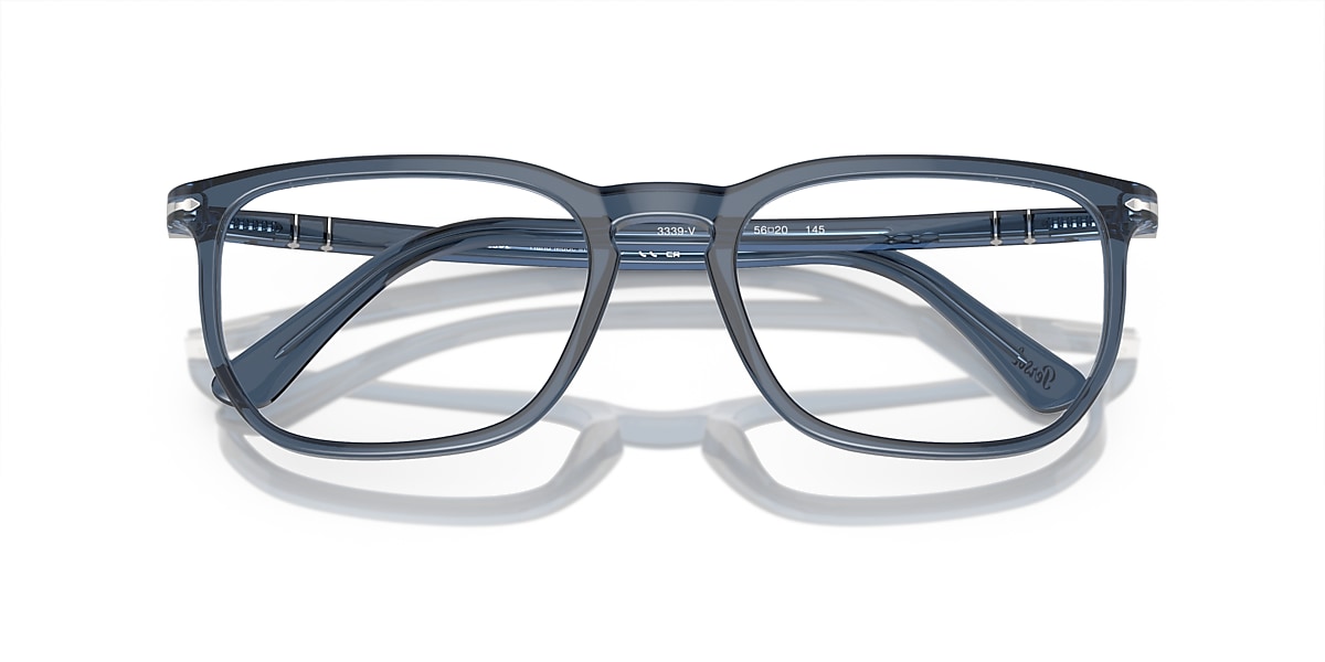 Persol PO3339V Eyeglasses in Transparent Blue | Persol® Persol USA