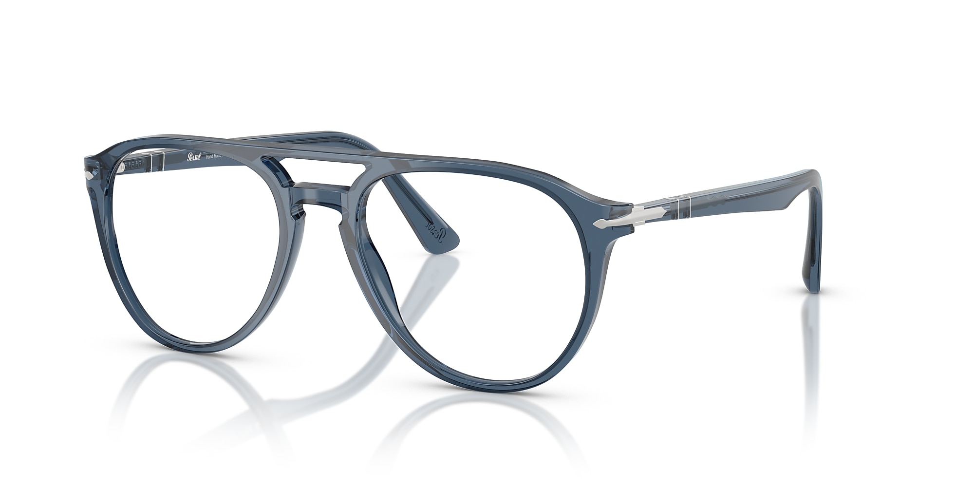 Persol PO3160V Eyeglasses in Transparent Denim Blue | Persol® Persol USA
