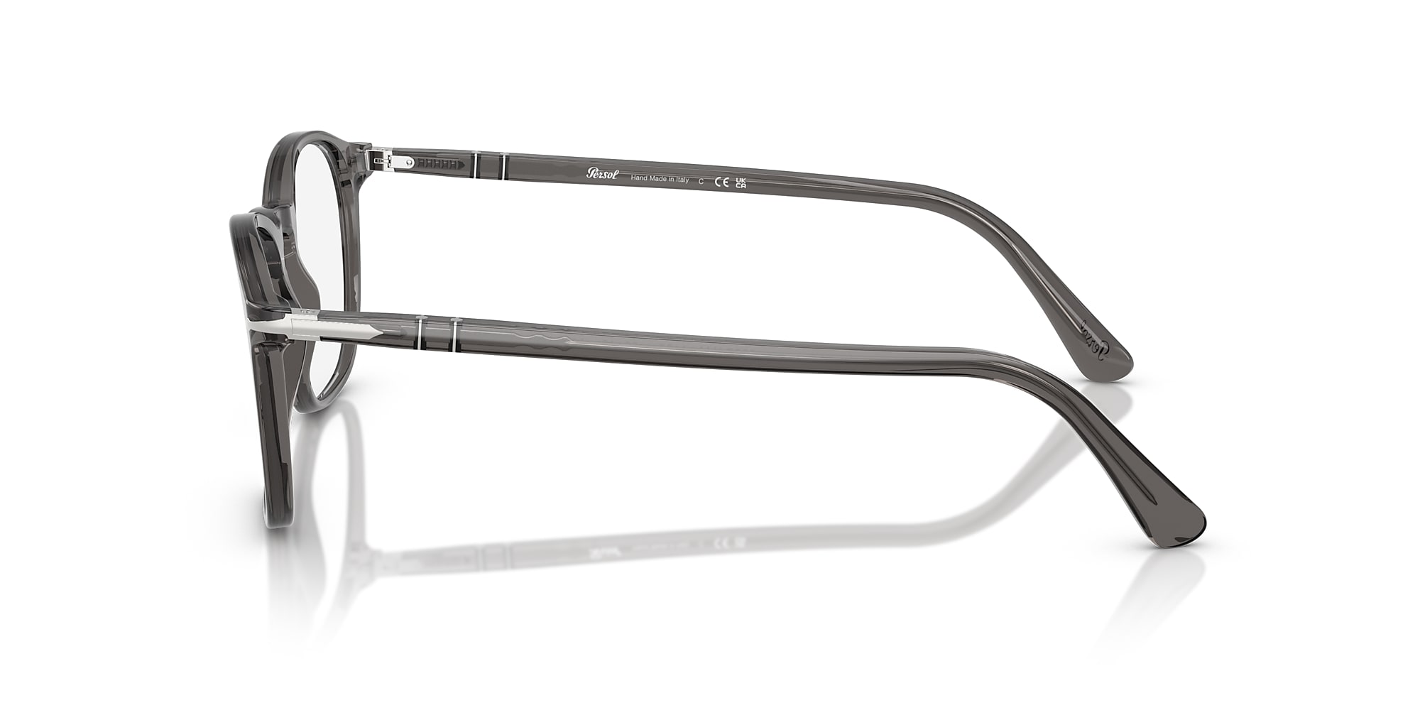 Persol PO3007VM Eyeglasses in Transparent Grey | Persol® Persol USA