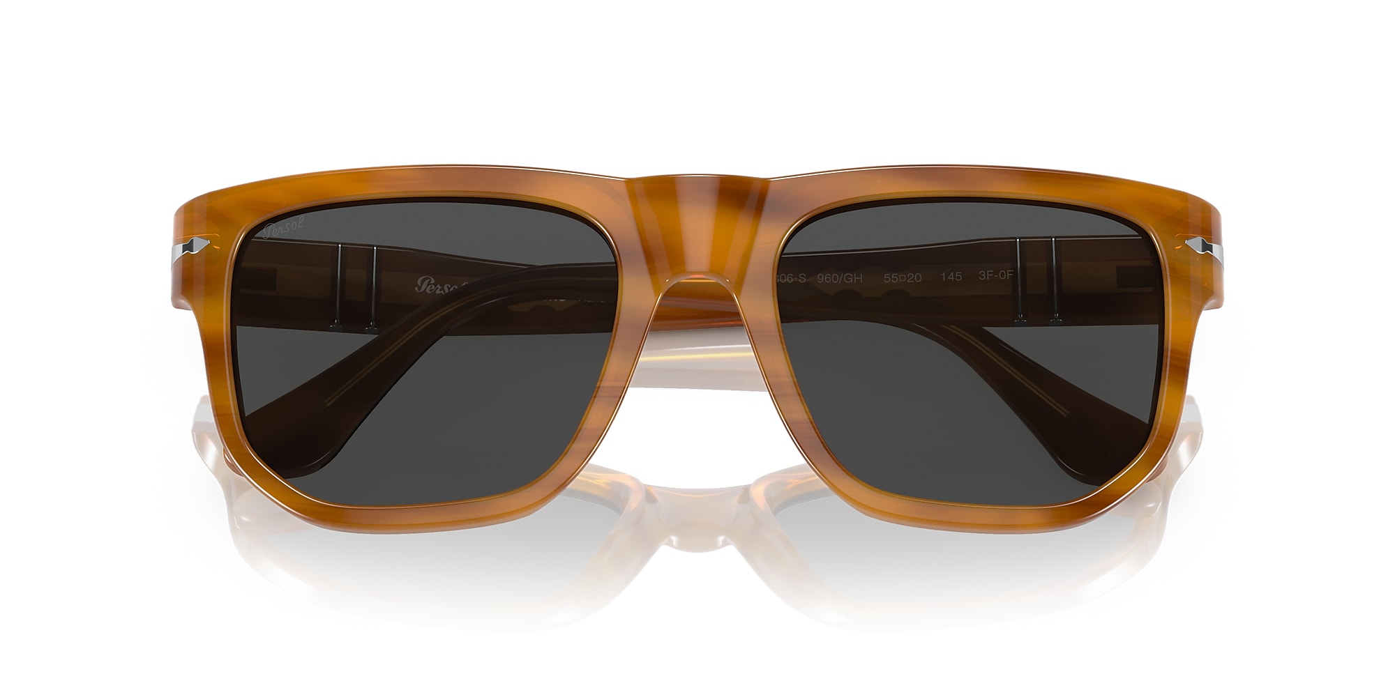 Persol PO3306S - Transitions® Sunglasses in Striped Brown | Persol ...