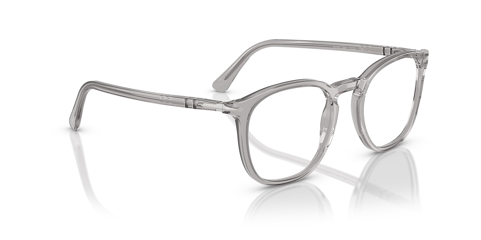 Persol PO3318V Eyeglasses in Transparent Grey | Persol® Persol USA