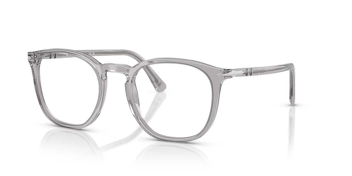 Persol PO3318V Eyeglasses in Transparent Grey | Persol® Persol USA