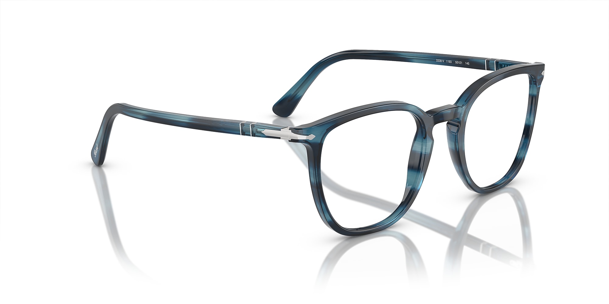 Persol PO3338V Eyeglasses in Striped Blue | Persol® Persol USA