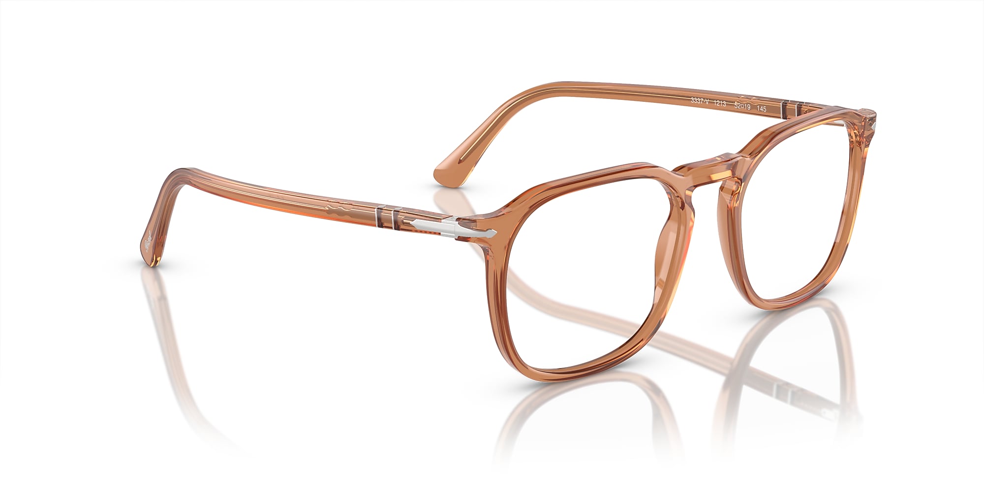 Persol PO3337V Eyeglasses in Transparent Brown | Persol® Persol USA