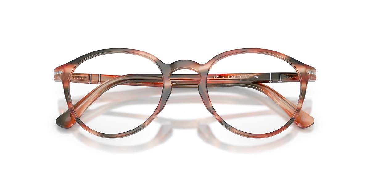 Persol PO3218V Eyeglasses in Striped Red & Green | Persol® Persol USA