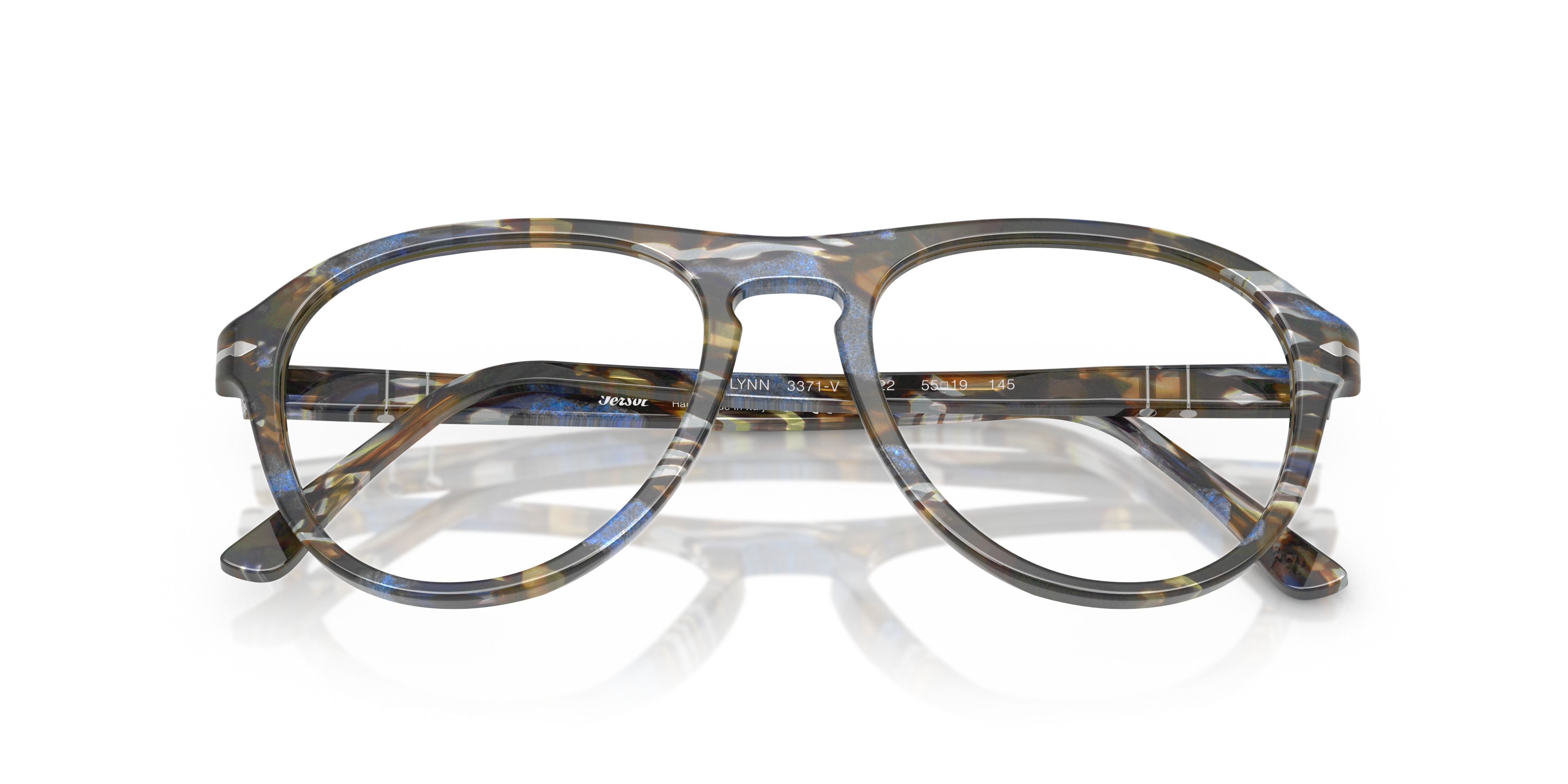 Persol PO3371V - Lynn Eyeglasses in Frost Grey/Nautical Blue | Persol ...