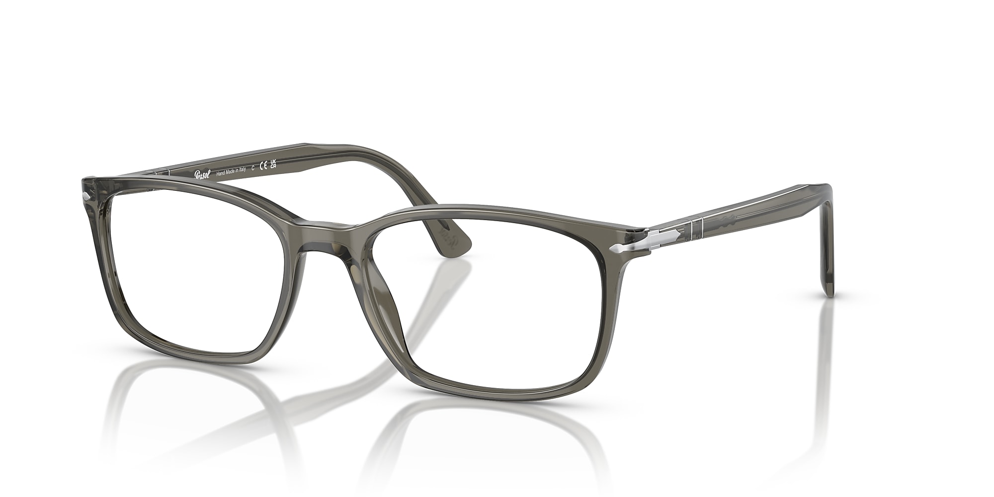 Persol PO3189V Eyeglasses in Transparent Grey | Persol® Persol USA