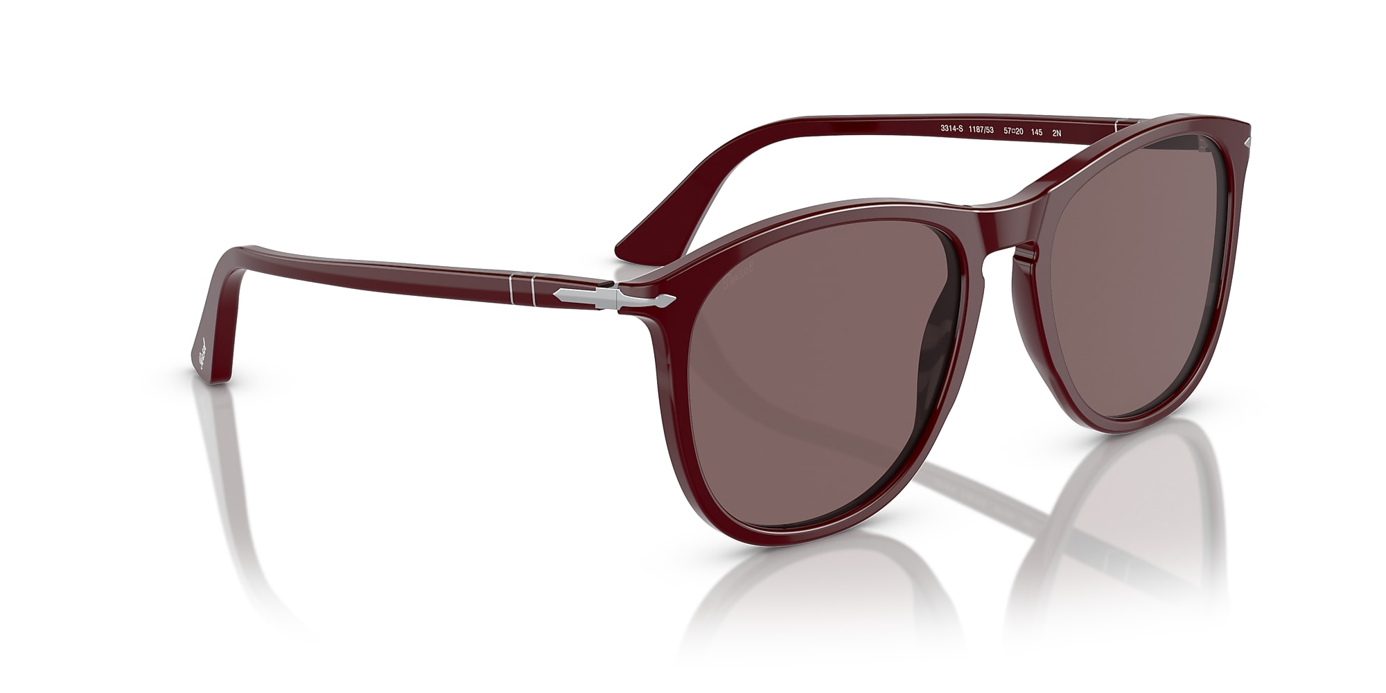 Persol PO3314S Sunglasses in Solid Deep Burgundy | Persol® Persol USA