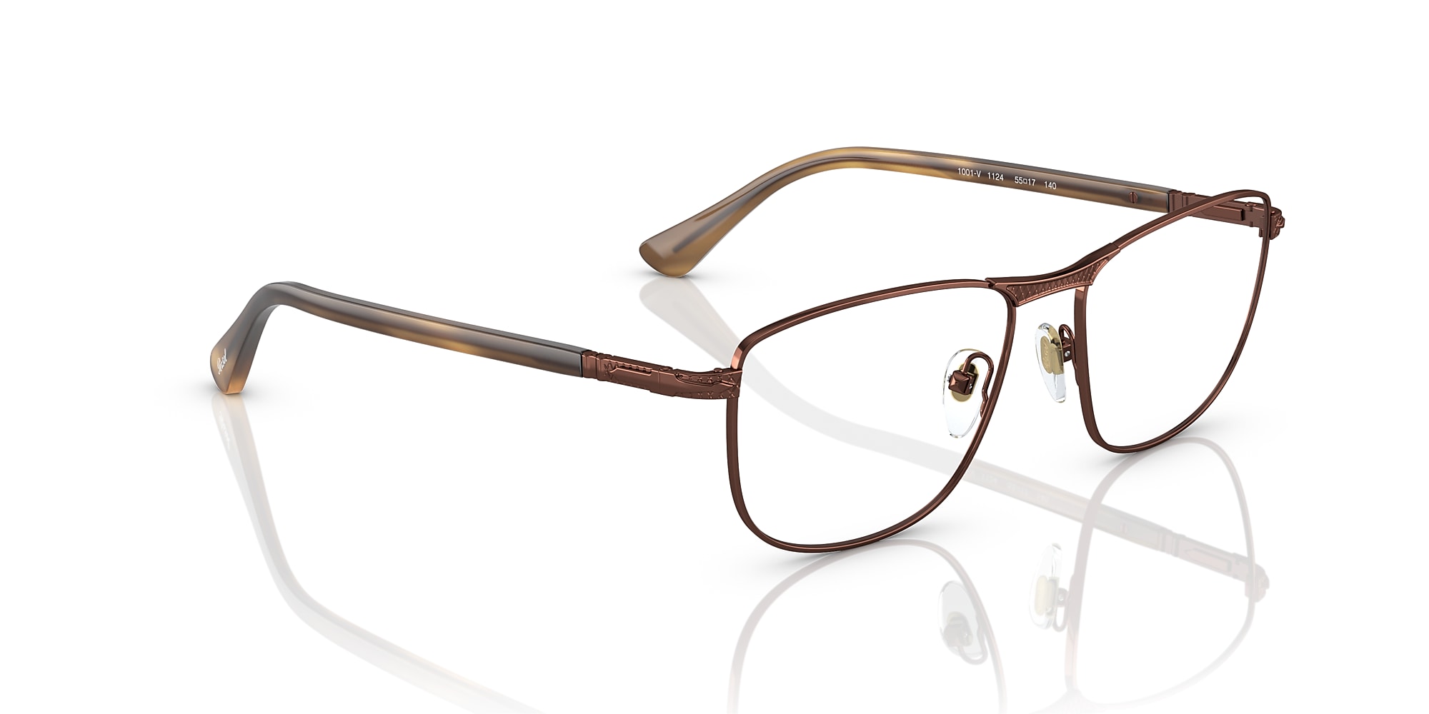Persol PO1001V Eyeglasses in Shiny Brown | Persol® Persol USA