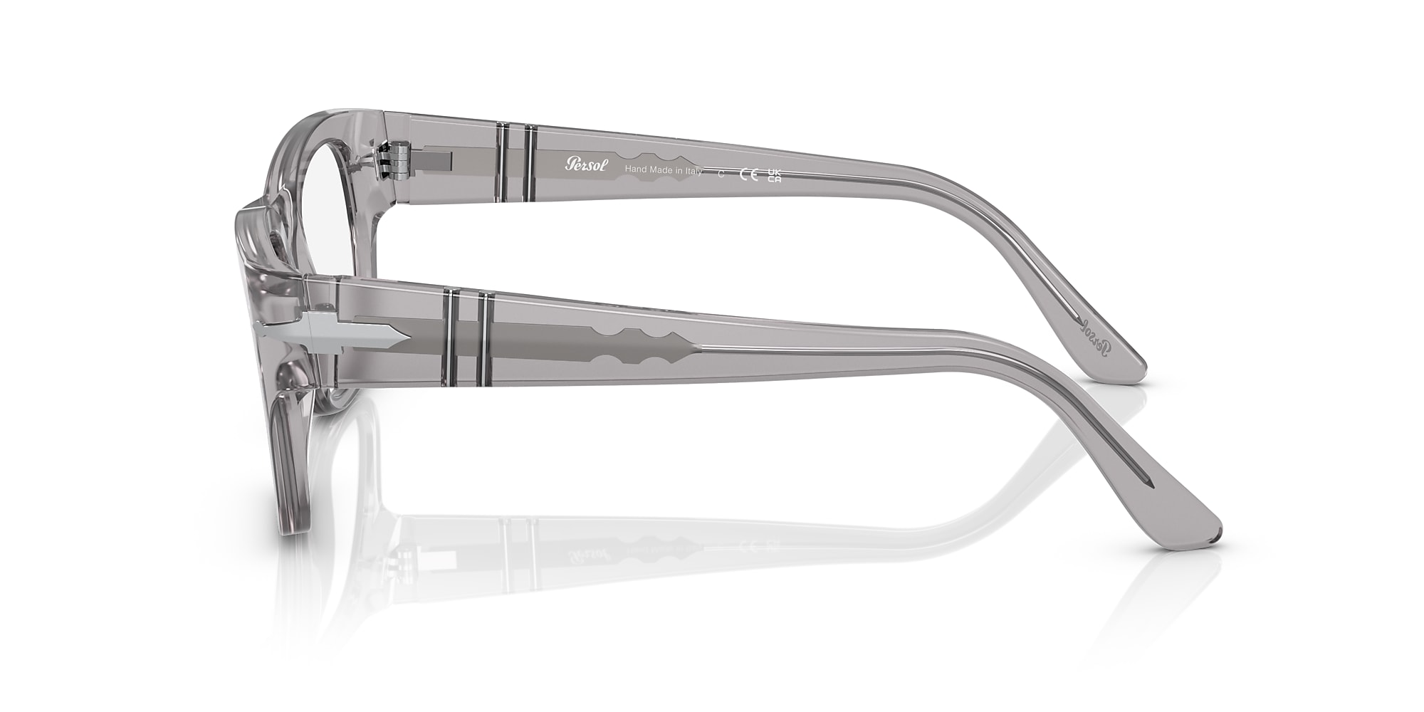 Persol PO3297V Eyeglasses in Transparent Grey | Persol® Persol USA