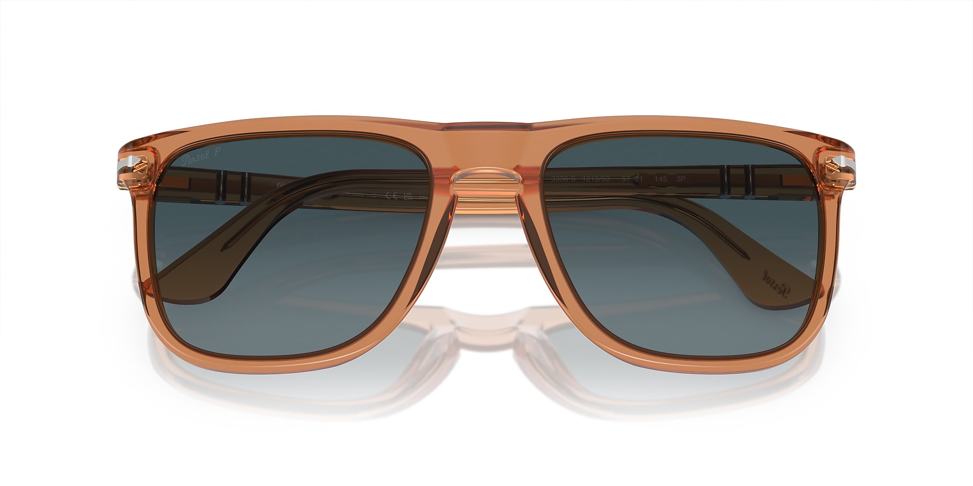 Persol PO3336S Sunglasses in Transparent Brown | Persol® Persol USA