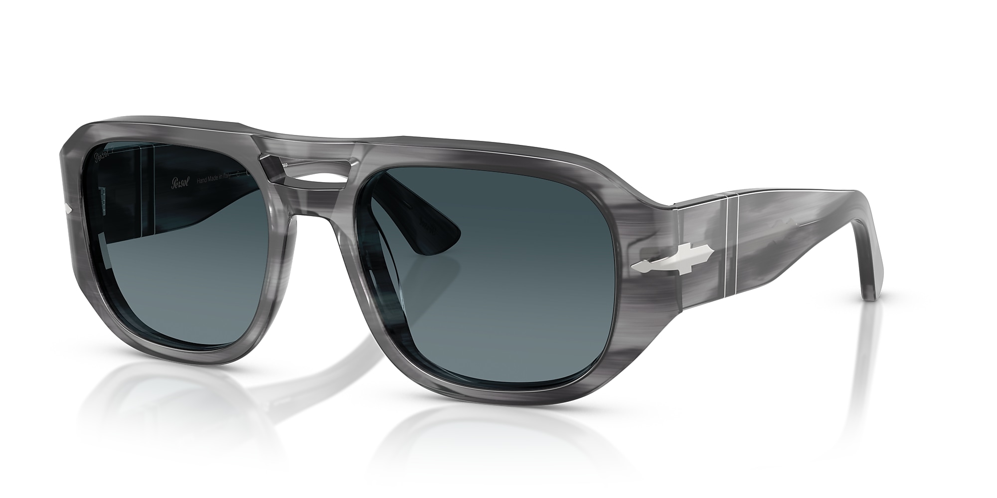 Persol PO3373S - Vincent Sunglasses in Striped Grey | Persol® Persol USA