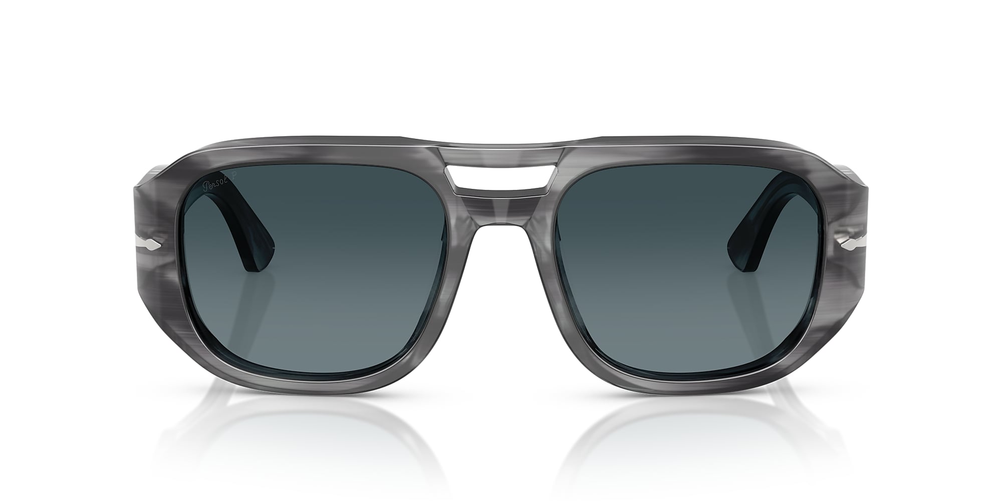 Persol PO3373S - Vincent Sunglasses in Striped Grey | Persol® Persol USA