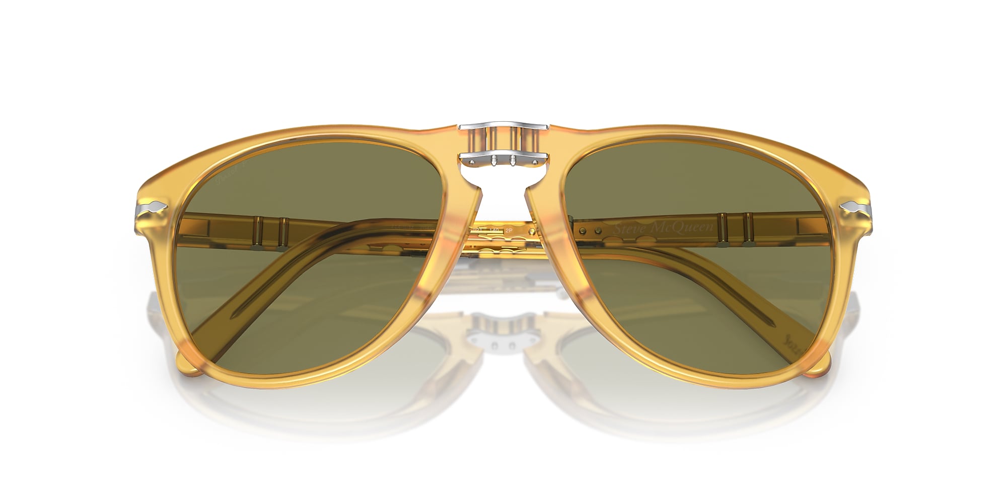 Hidden PO0714SM - Opal Yellow - Polarized Green - Acetate | Persol® Persol Italia