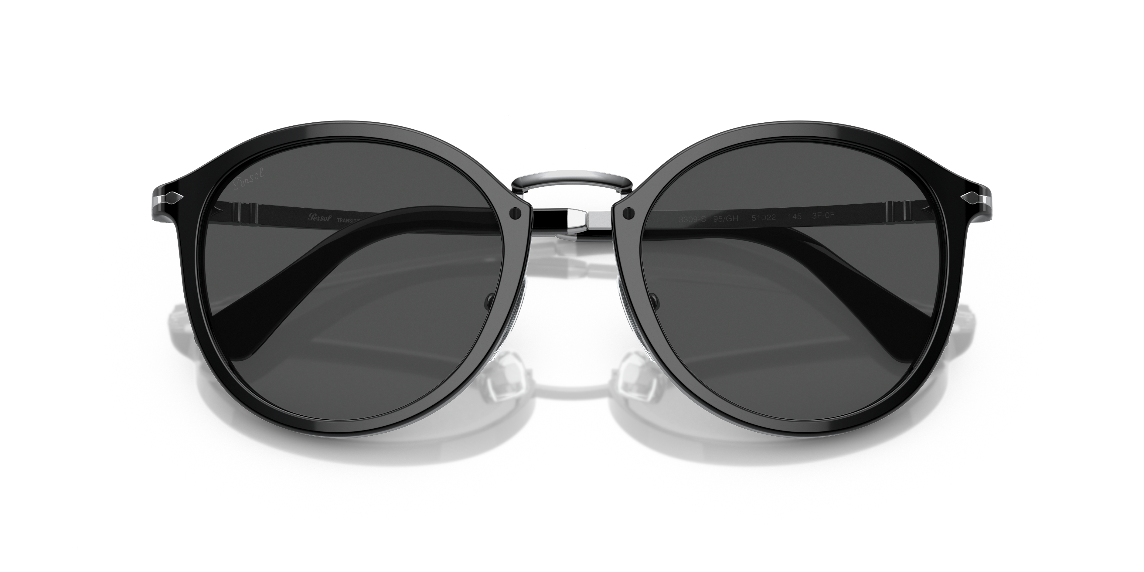 Persol PO3309S - Transitions® Sunglasses in Black | Persol® Persol USA