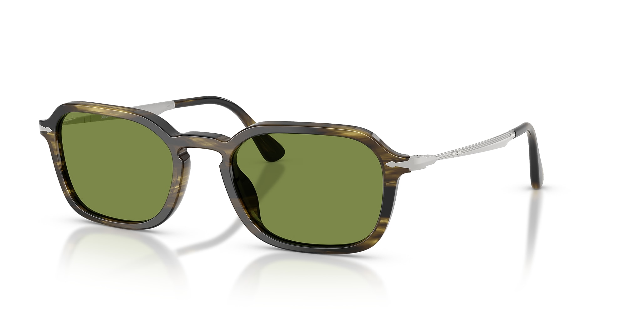 Persol PO3381S Sunglasses in Striped Black & Olive Green | Persol ...