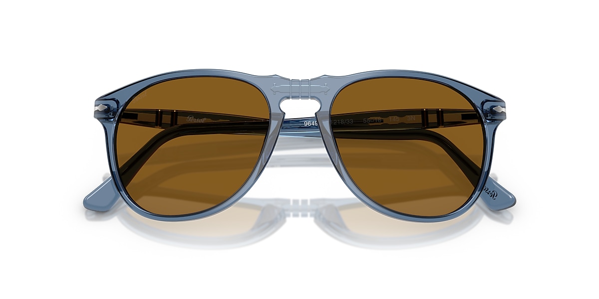 Persol PO9649S Sunglasses in Transparent Navy | Persol® Persol USA