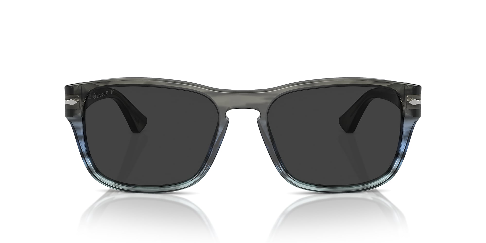 Persol PO3341S Sunglasses in Striped Grey Gradient Blue | Persol ...