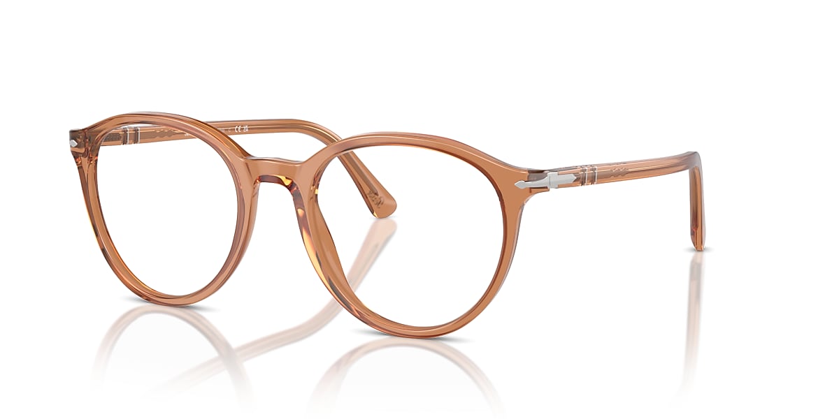 Persol PO3353V Eyeglasses in Transparent Brown | Persol® Persol USA
