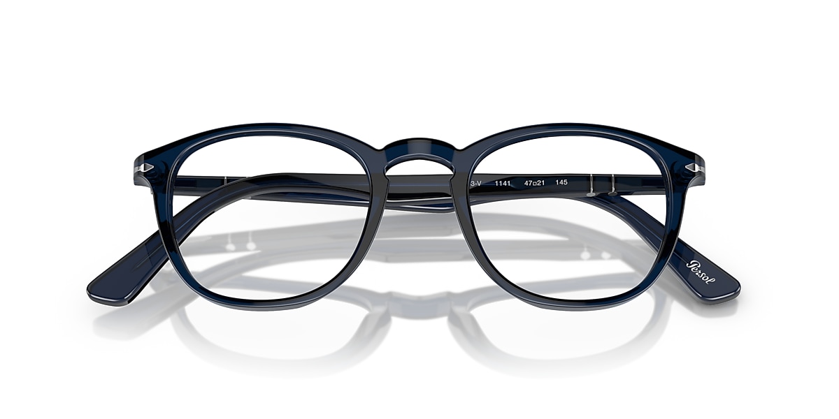 Persol PO3143V Eyeglasses in Transparent Blue | Persol® Persol USA
