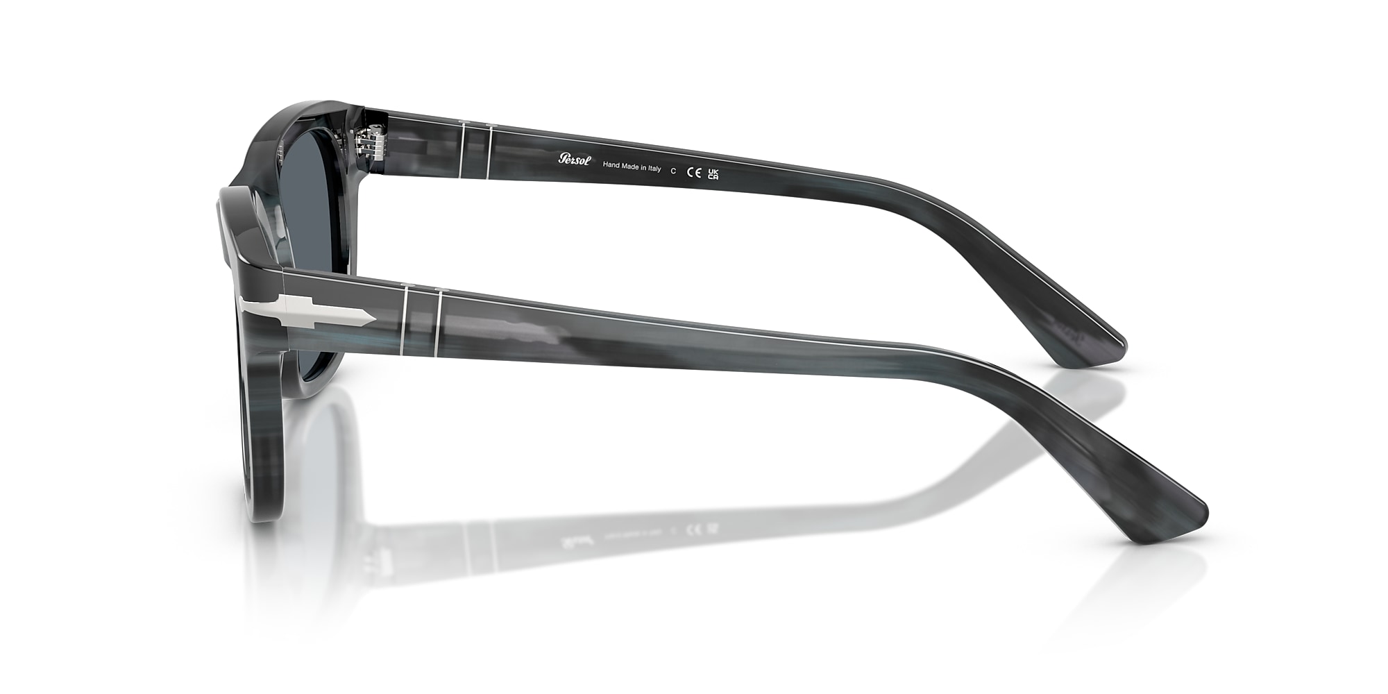 Persol PO3372S Sunglasses in Striped Grey | Persol® Persol USA