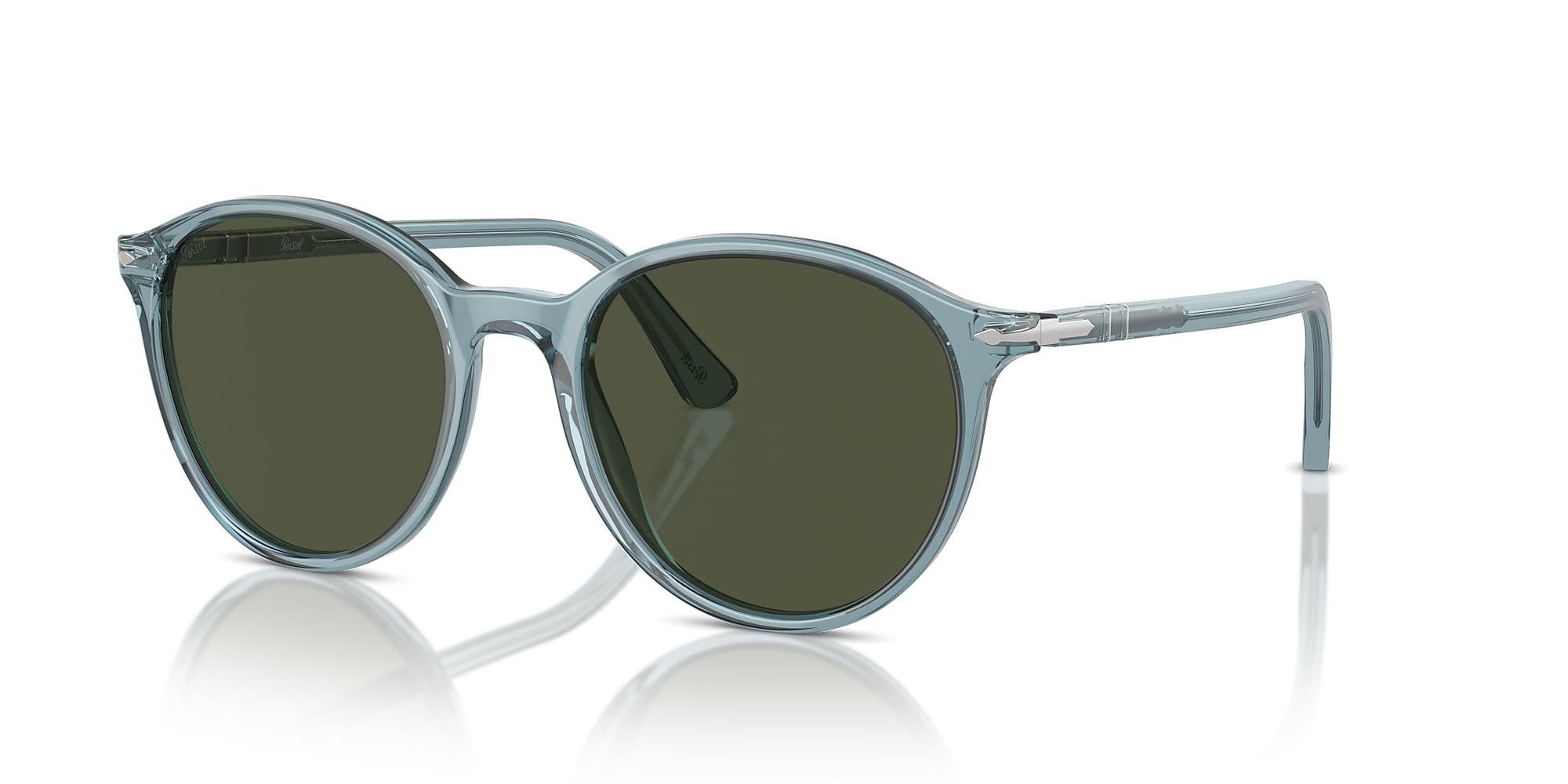Persol PO3350S Sunglasses in Transparent Blue | Persol® Persol USA