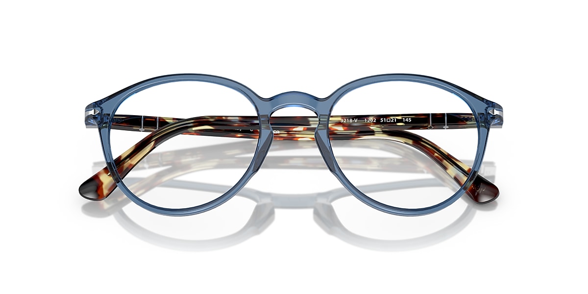 Persol PO3218V Eyeglasses in Transparent Navy | Persol® Persol USA