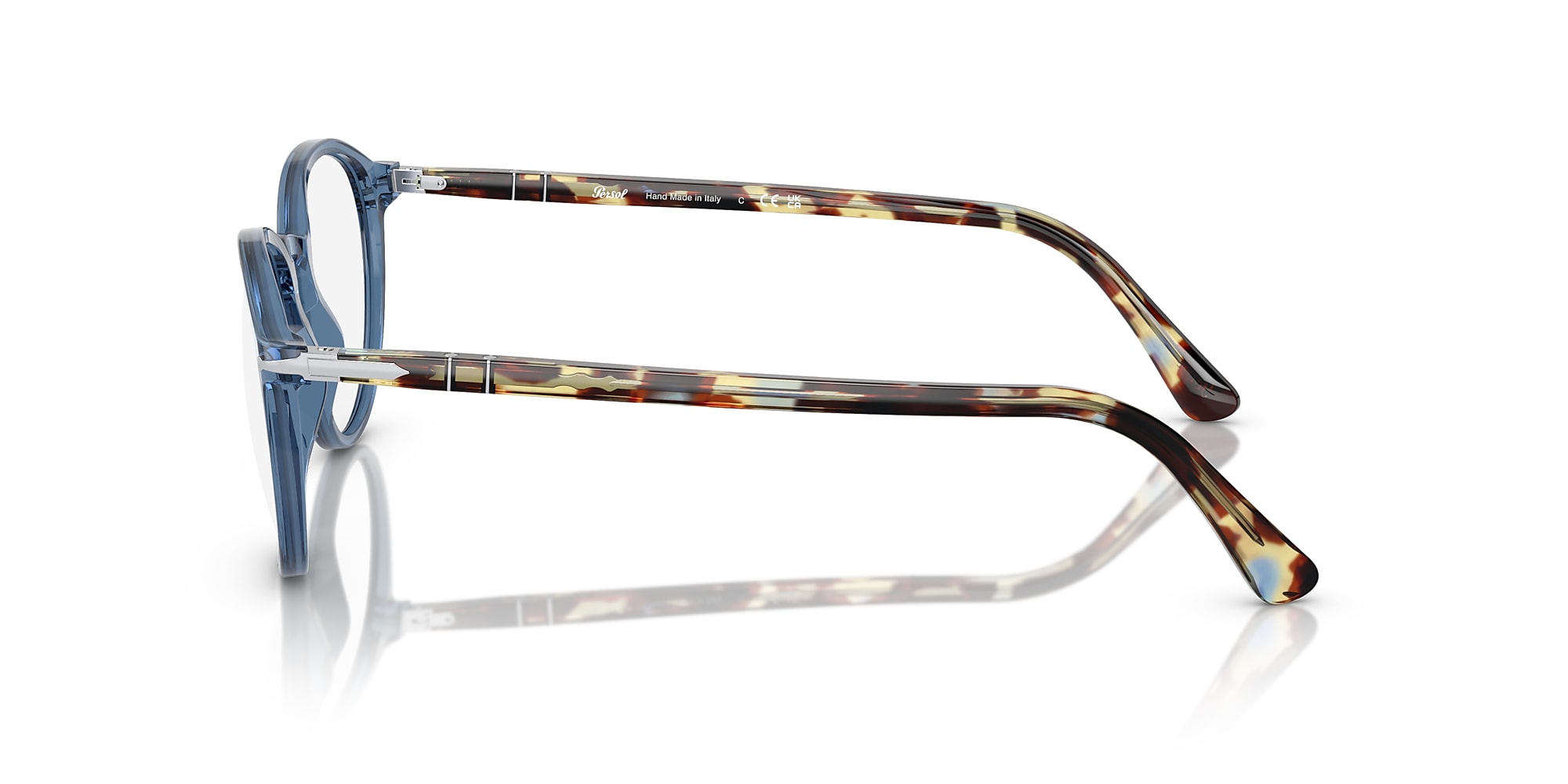 Persol PO3218V Eyeglasses in Transparent Navy | Persol® Persol USA