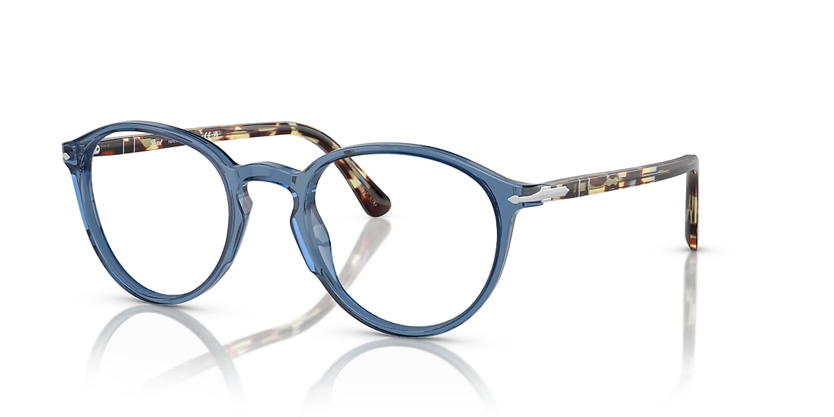 Persol PO3218V Eyeglasses in Transparent Navy | Persol® Persol USA