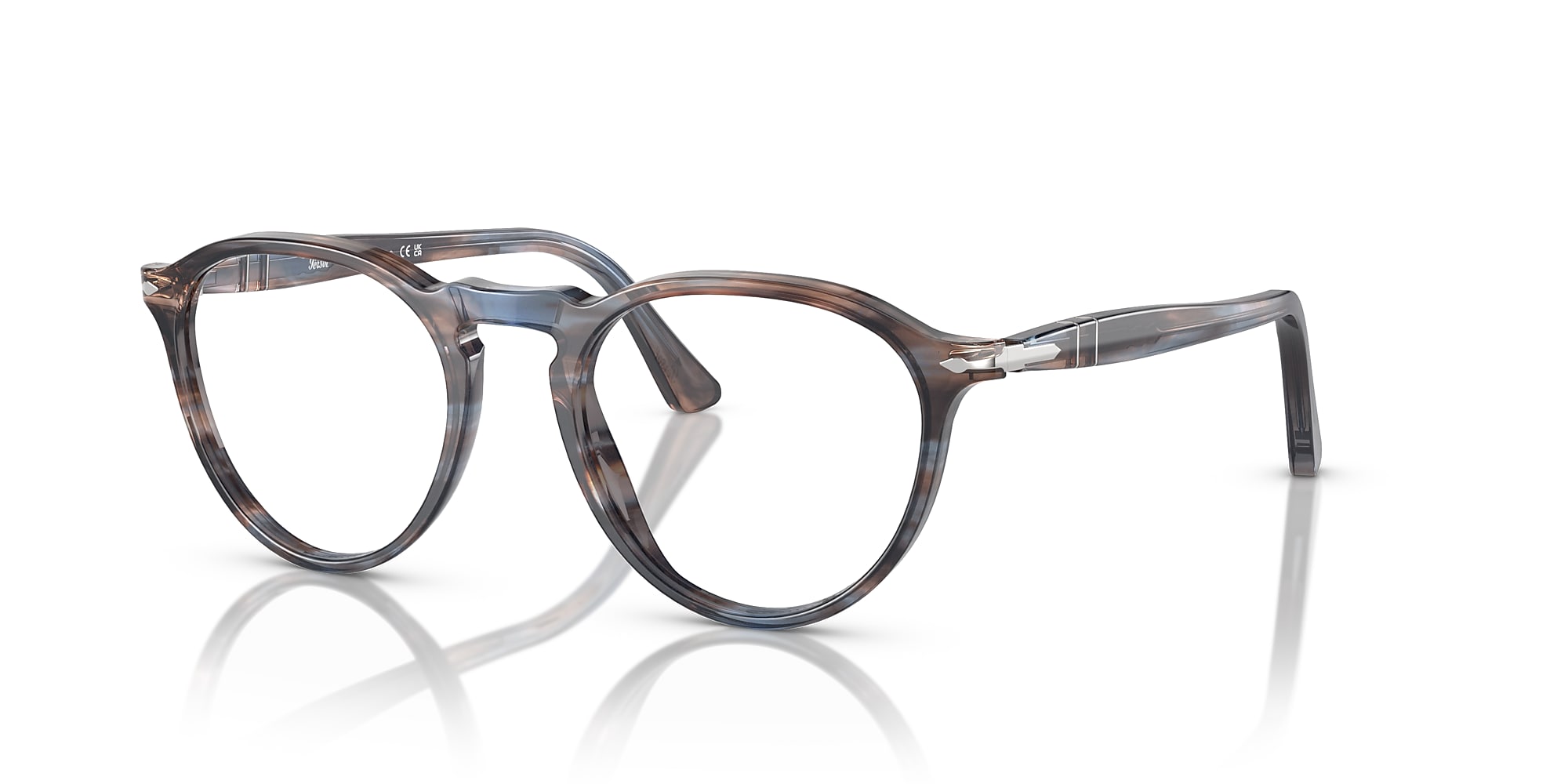 Persol PO3286V Eyeglasses in Striped Blue | Persol® Persol USA