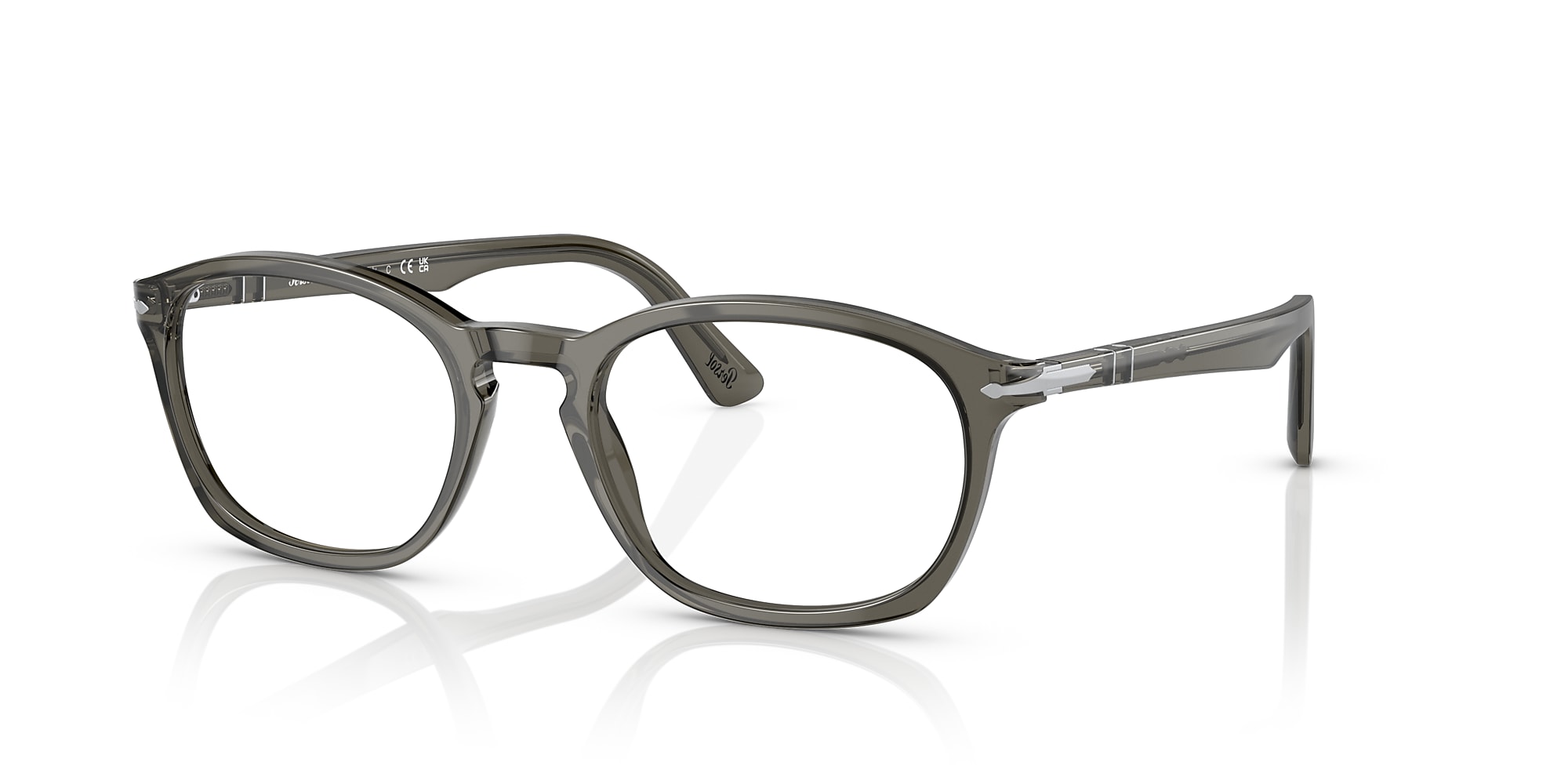 Persol PO3303V Eyeglasses in Taupe Grey Transparent | Persol® Persol USA