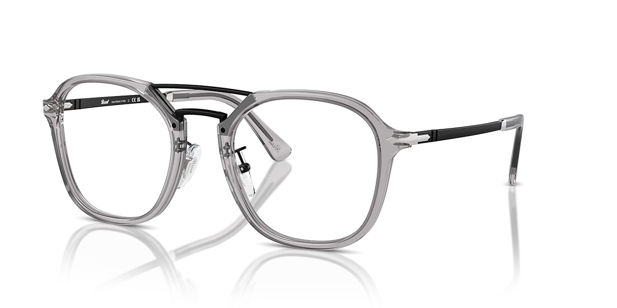 Persol PO3352V Eyeglasses in Transparent Grey | Persol® Persol USA