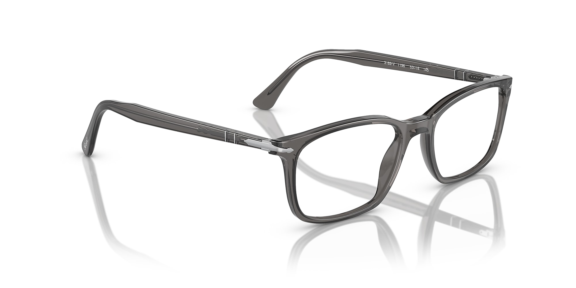 Persol PO3189V Eyeglasses in Transparent Grey | Persol® Persol USA