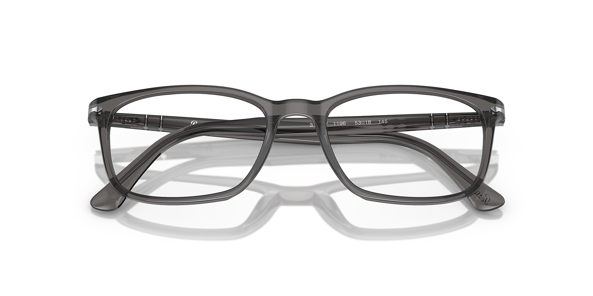 Persol PO3189V Eyeglasses in Transparent Grey | Persol® Persol USA