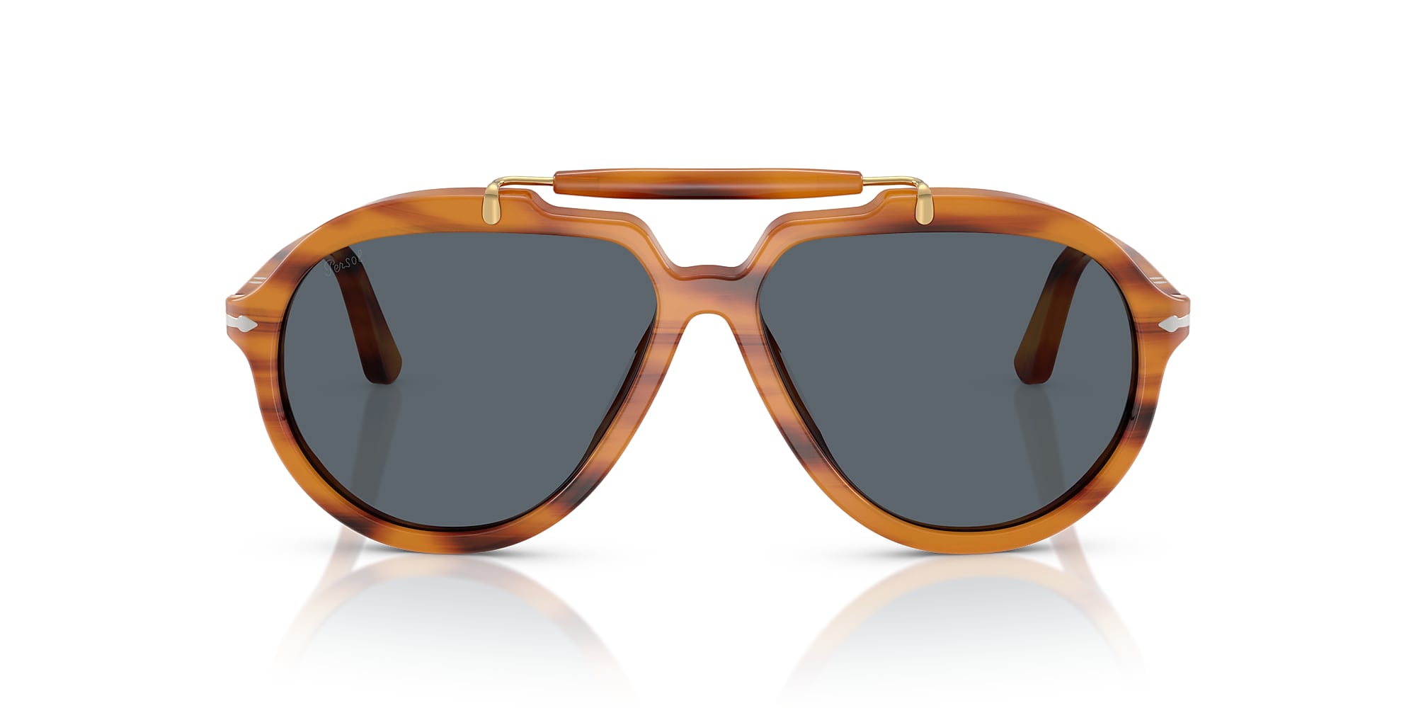 Persol PO0202S - Senna Series Sunglasses in Striped Brown | Persol ...