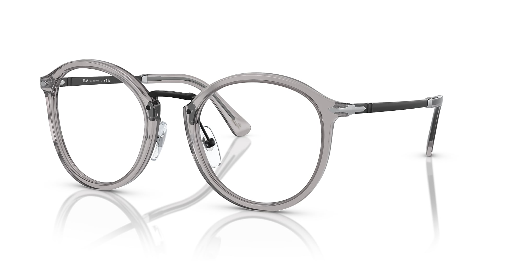 Persol PO3309V - Vico Eyeglasses in Transparent Grey | Persol® Persol USA