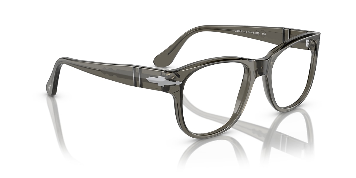 Persol PO3312V Eyeglasses in Transparent Taupe Gray | Persol® Persol USA
